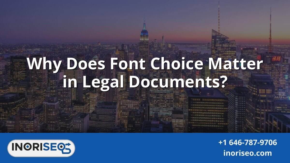 Best Fonts For Legal Documents | Top Picks 2026 | Inoriseo